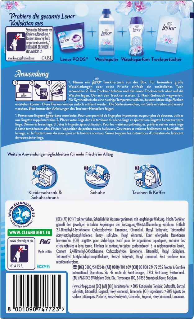 Lenor Trocknertuch Aprilfrisch 34er | Kaufland.de