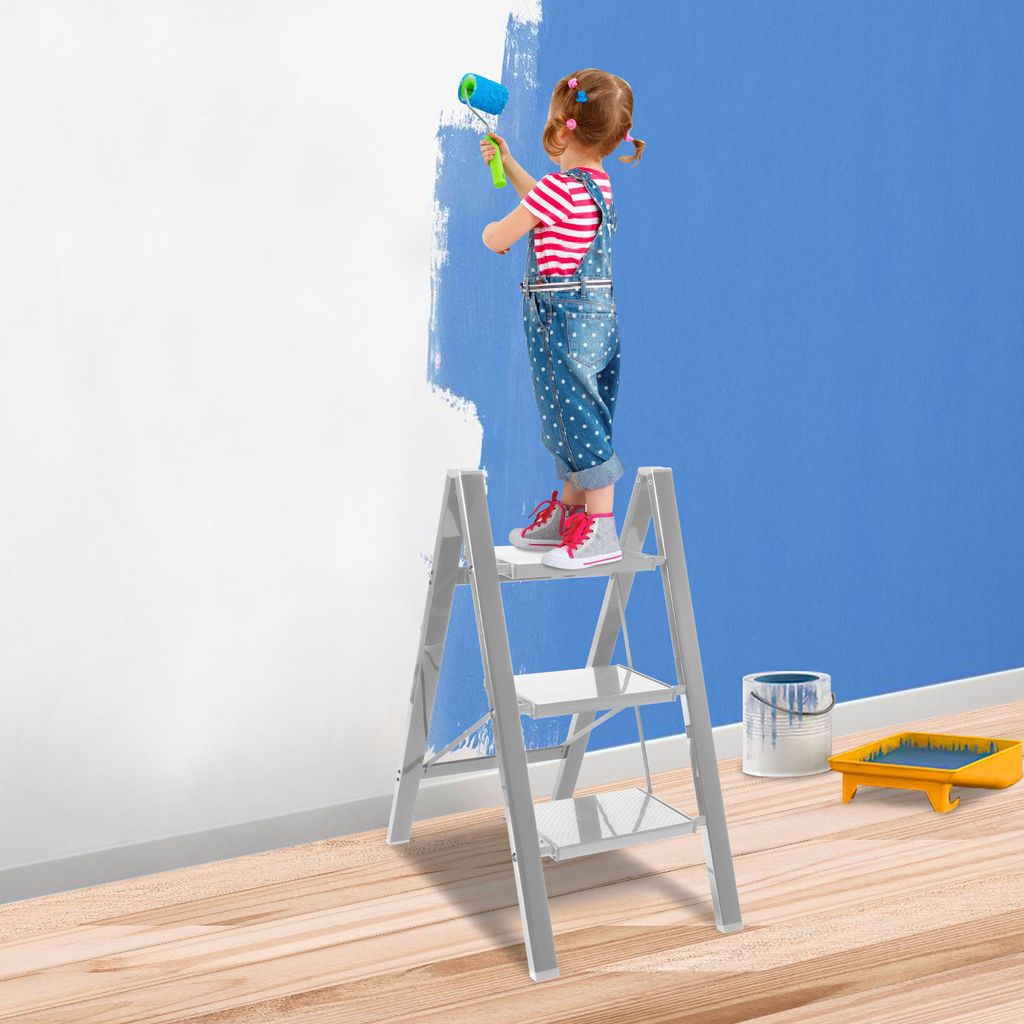 Klappleiter 3 Stufen Silber Stehleiter | Kaufland.de