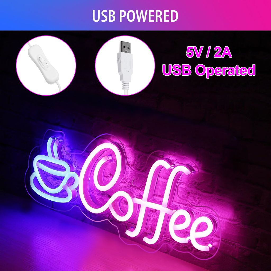 Kaffee Neon Wandleuchte Led Wand Deko Neon | Kaufland.de