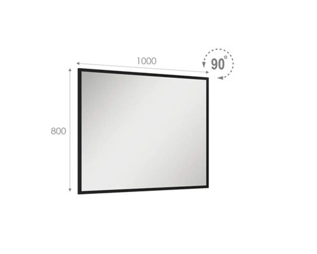 Zrkadlo do kúpeľne v ráme Jungborn 100 x 80 | Kaufland.sk