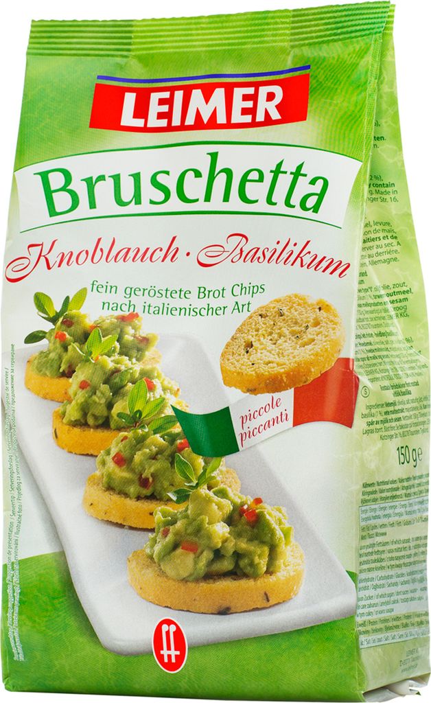 Leimer Bruschetta Chips de pain grillé à l'ail et au