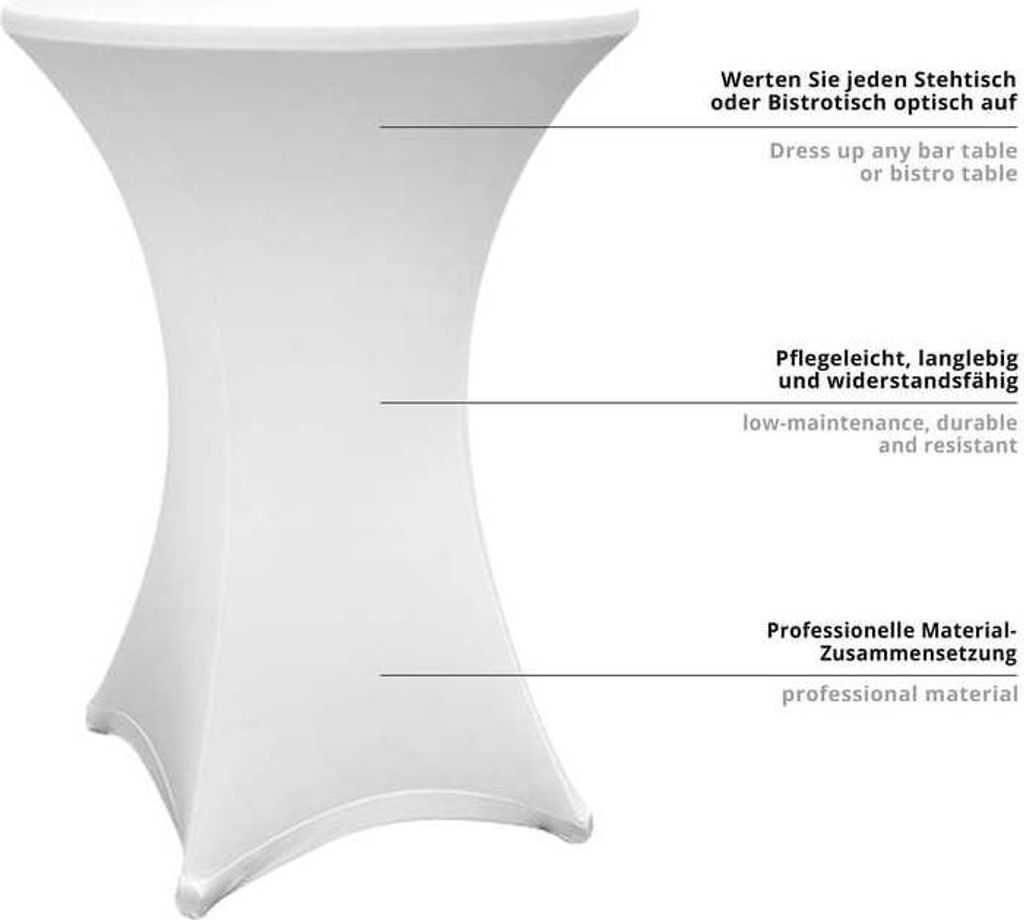 LUMALAND Stehtischhusse - Tisch Bezug - Husse | Kaufland.de