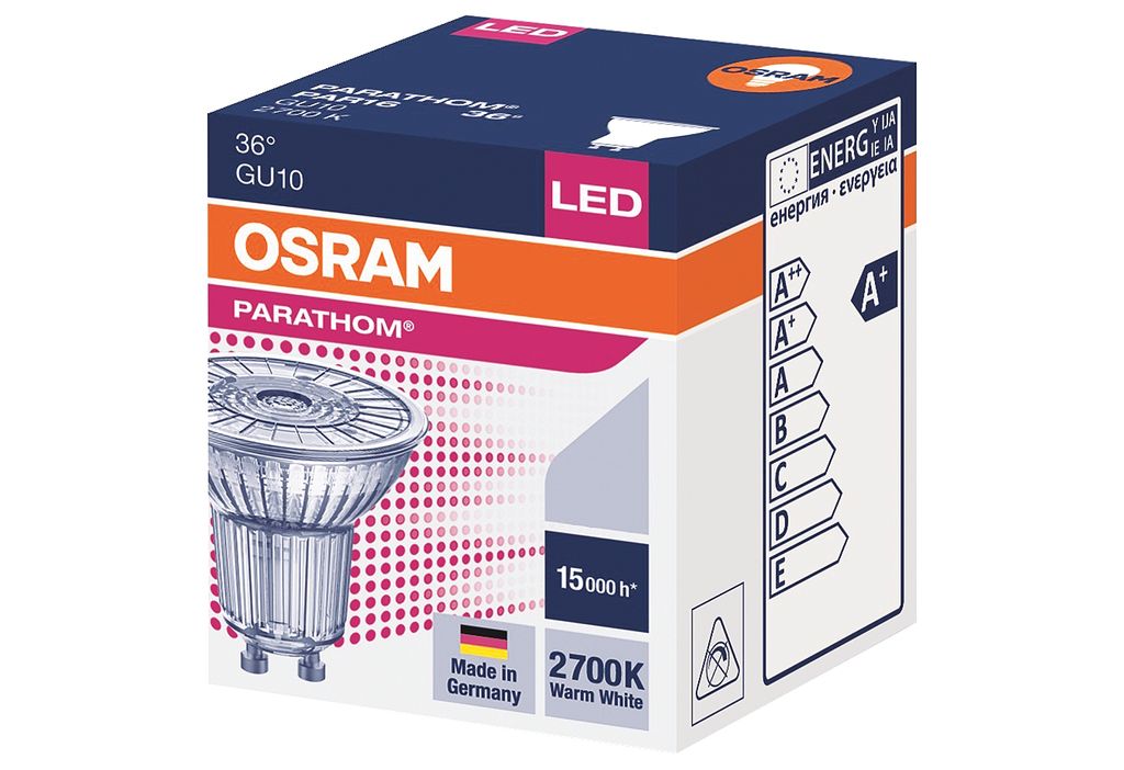 OSRAM LED Glas-Strahler GU10 PAR16 36° 2.6W | Kaufland.de