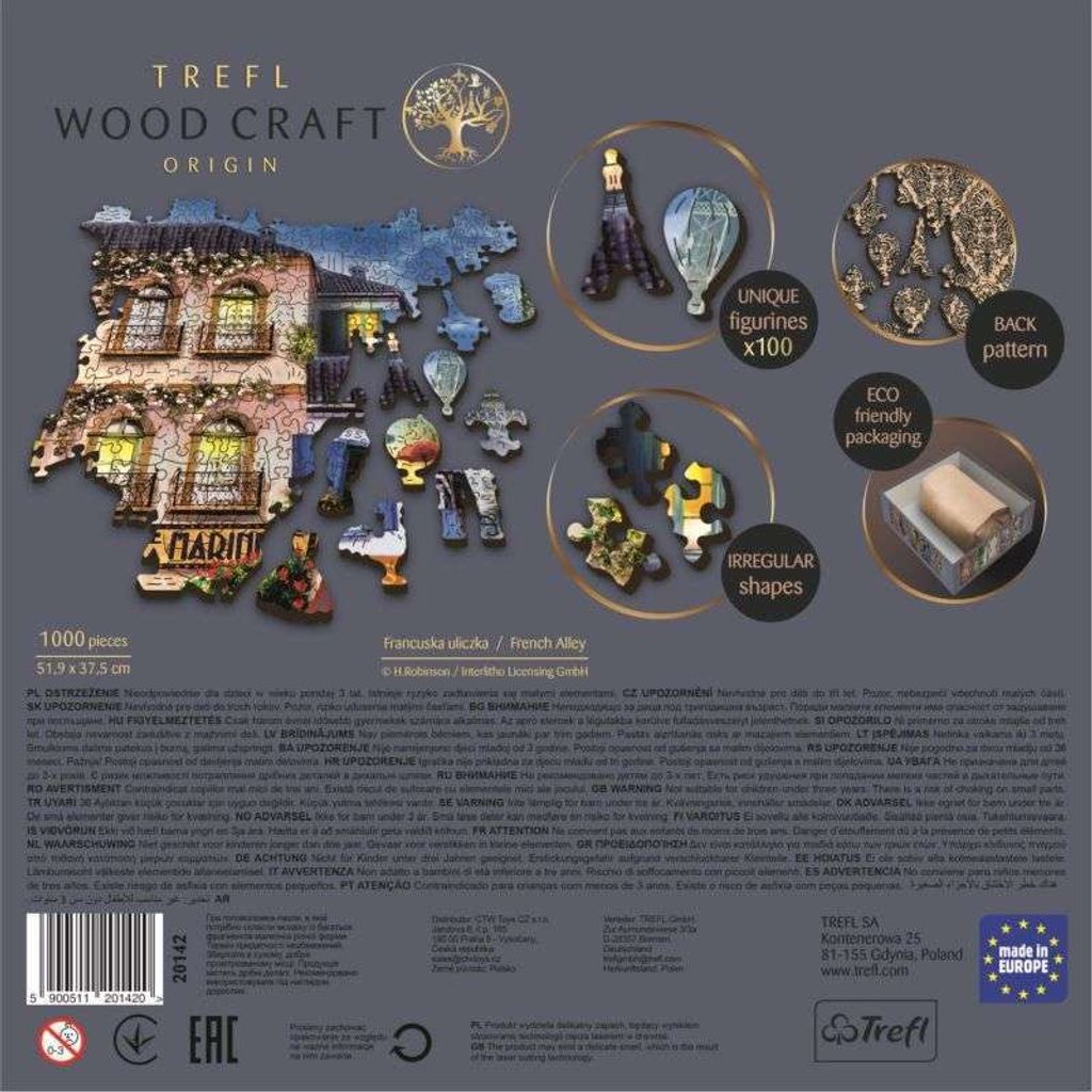 TREFL Wood Craft Origin puzzle Francouzská | Kaufland.cz