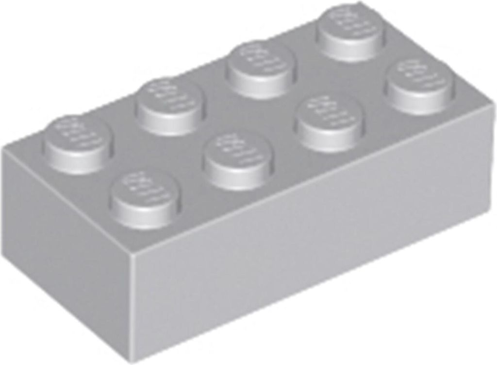 50x klocki LEGO 2x4, jasnoszare Klocki LEGO | Kaufland.pl