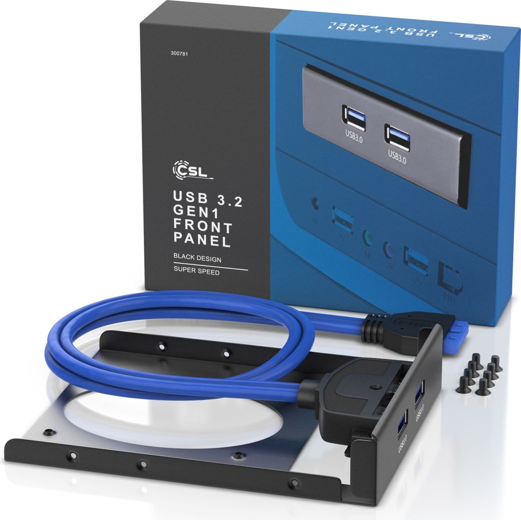 Přední panel CSL USB 3.0 se 2 porty pro 3,5" | Kaufland.cz