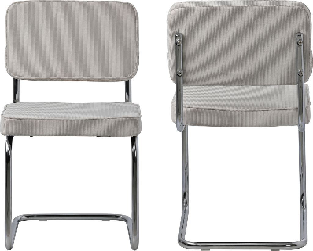 Satz von 2 Freischwinger-Stühlen aus beigem | Kaufland.de