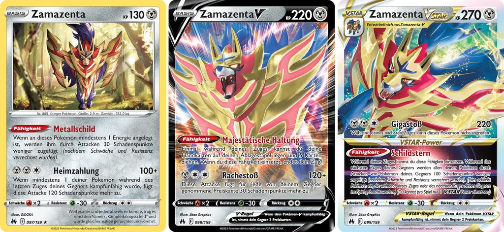 Zamazenta Rare Holo & V & VSTAR SET Zenit der | Kaufland.de