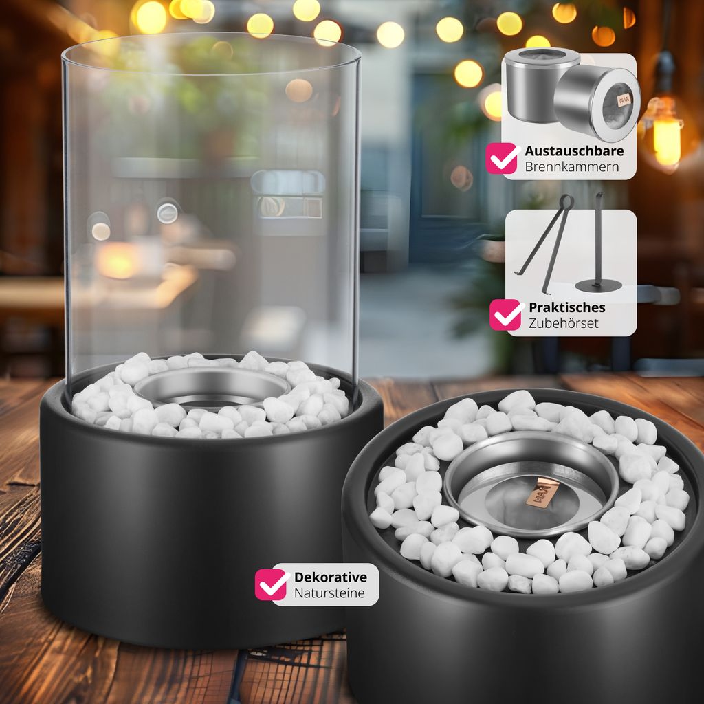 Bioethanol-Tischkamin Damine, hitzefest, 2 | Kaufland.de