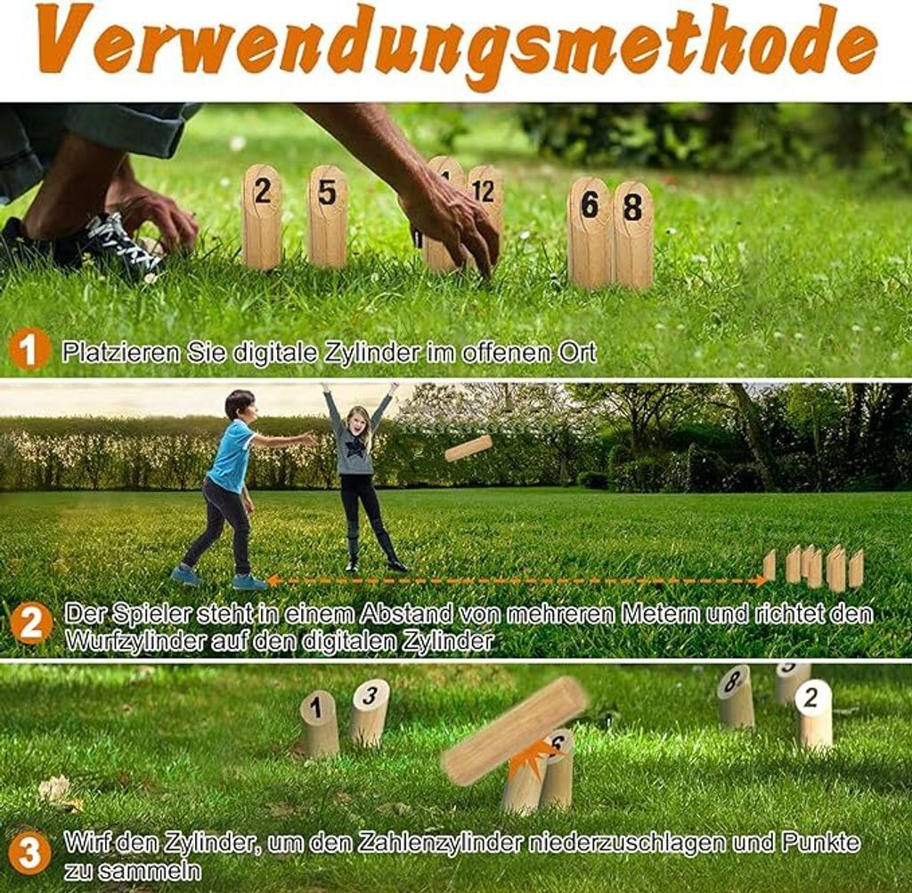 NAIZY Kubb Wikingerspiel Wurfspiel mit | Kaufland.de