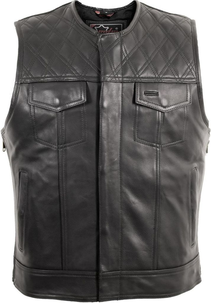 Lederweste Stepp Muster Custom Style Kutte | Kaufland.de