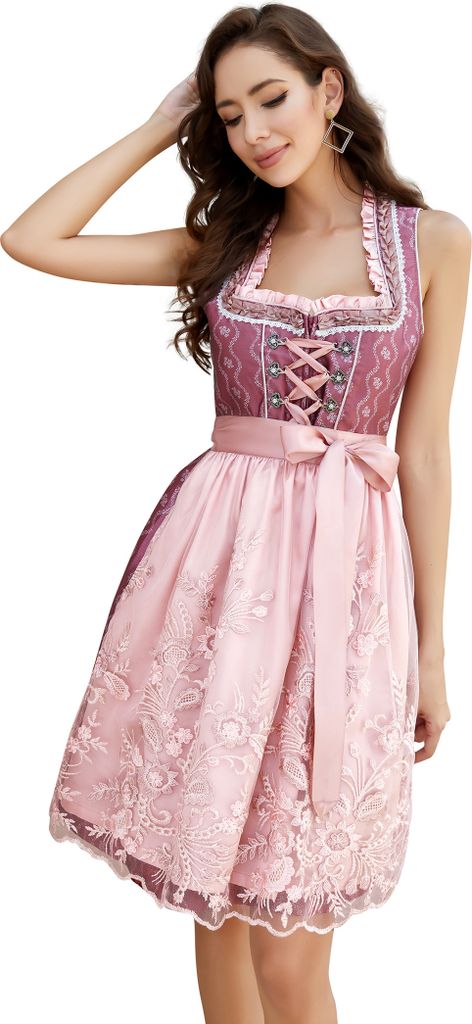 Acekool Dirndl Damen Midi Trachtenkleid | Kaufland.de