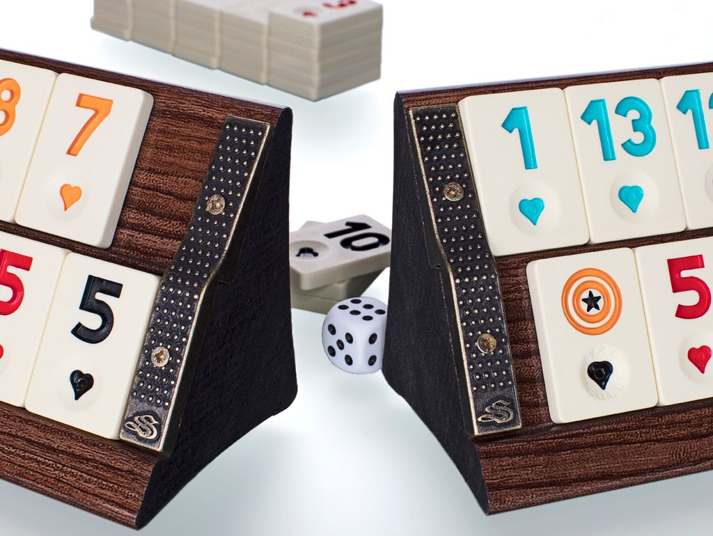 Schwere Luxus Holz Rummy Set im Koffer / | Kaufland.de
