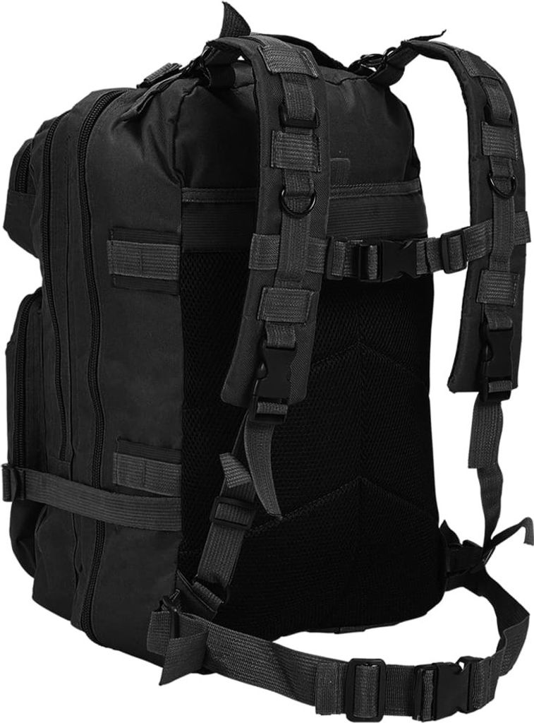 vidaXL Batoh Army Style 50 L Black Batohy | Kaufland.cz