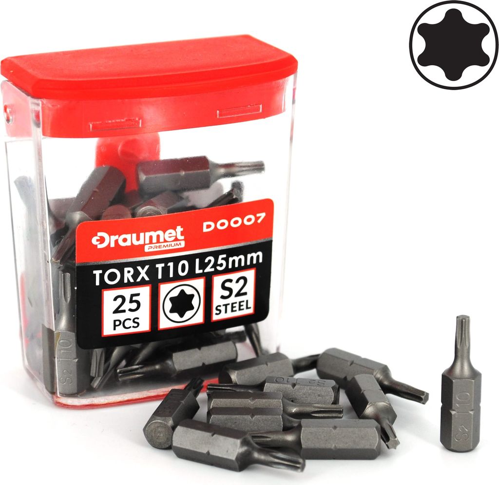 25 TORX T10 Bits aus S2 Stahl Schraubendreher | Kaufland.de