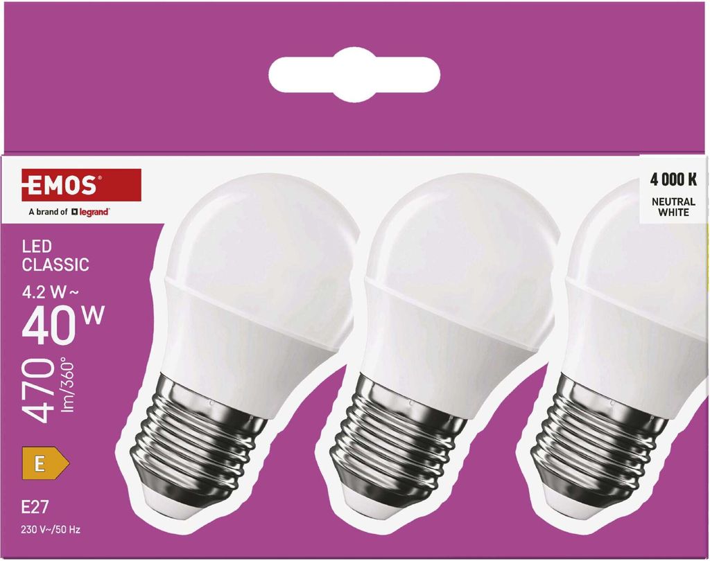 EMOS LED žárovka Classic Mini Globe / E27 / | Kaufland.cz