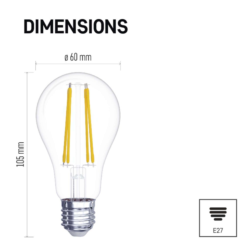 Żarówka LED EMOS Filament A60 / E27 / 3,8 W | Kaufland.pl