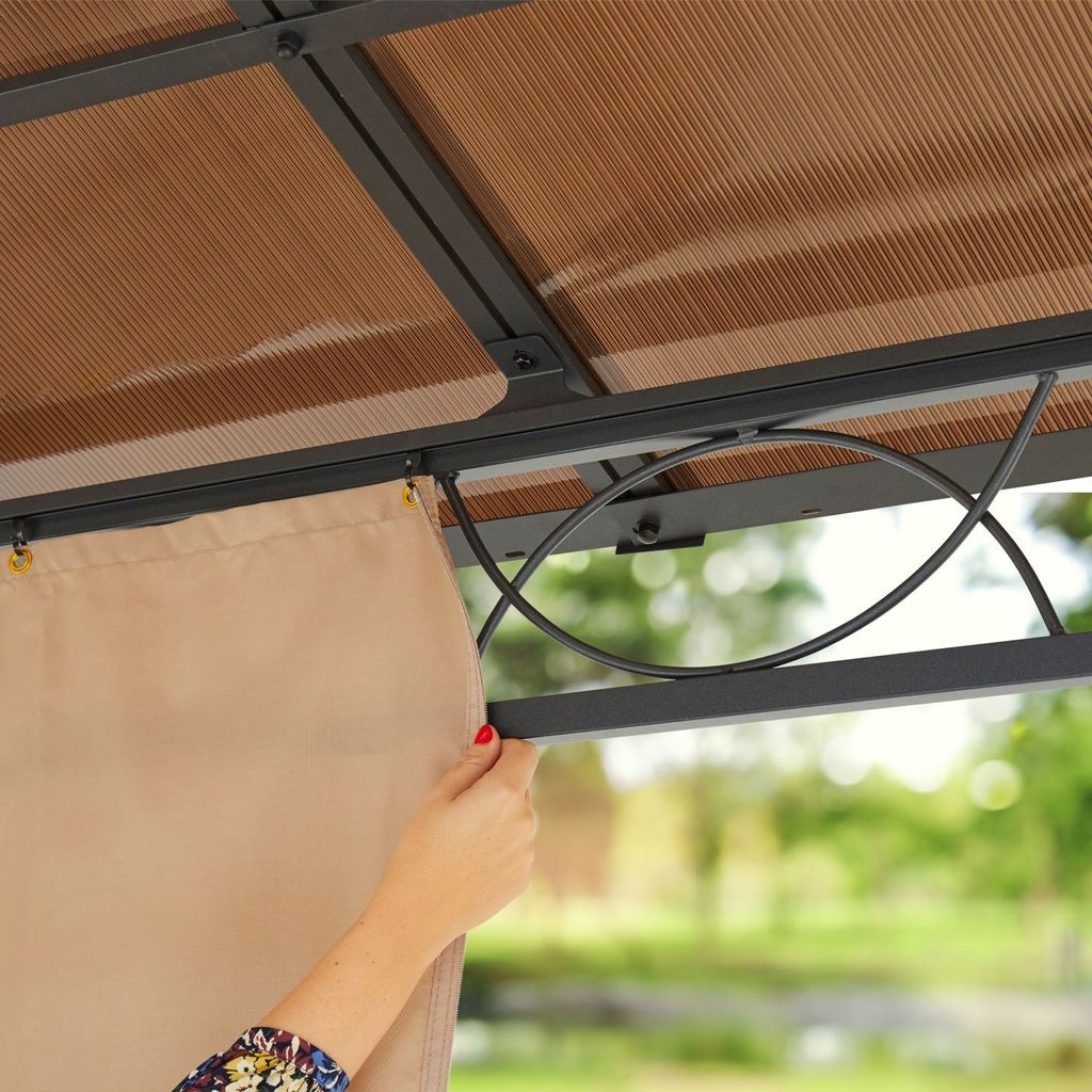 Gartenpavillon 4x4 m wasserdicht ALU Deluxe | Kaufland.de