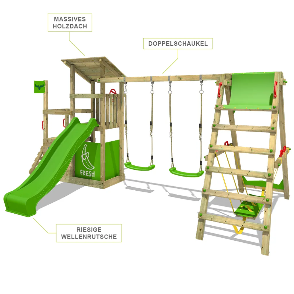 FATMOOSE Spielturm Klettergerüst FruityForest | Kaufland.de