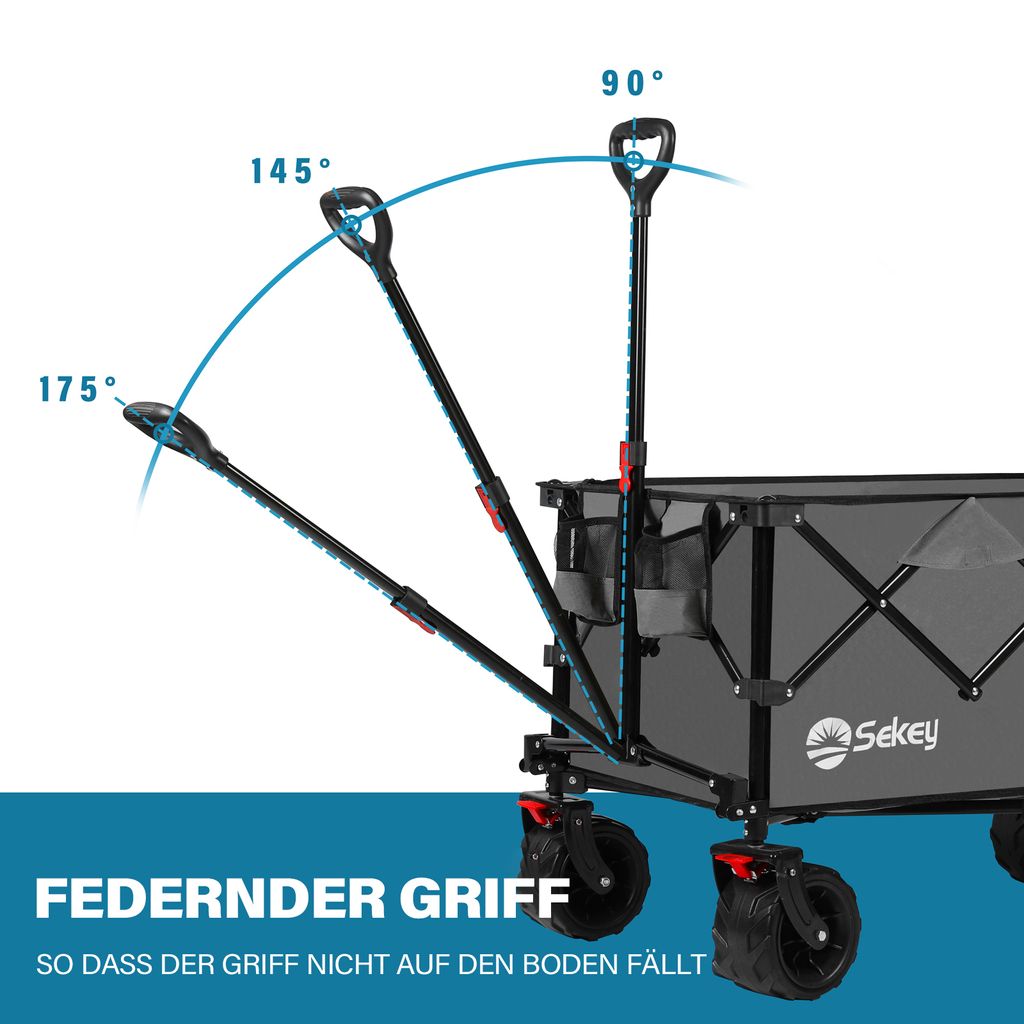 Sekey Klappbarer Bollerwagen Belastbarkeit | Kaufland.de