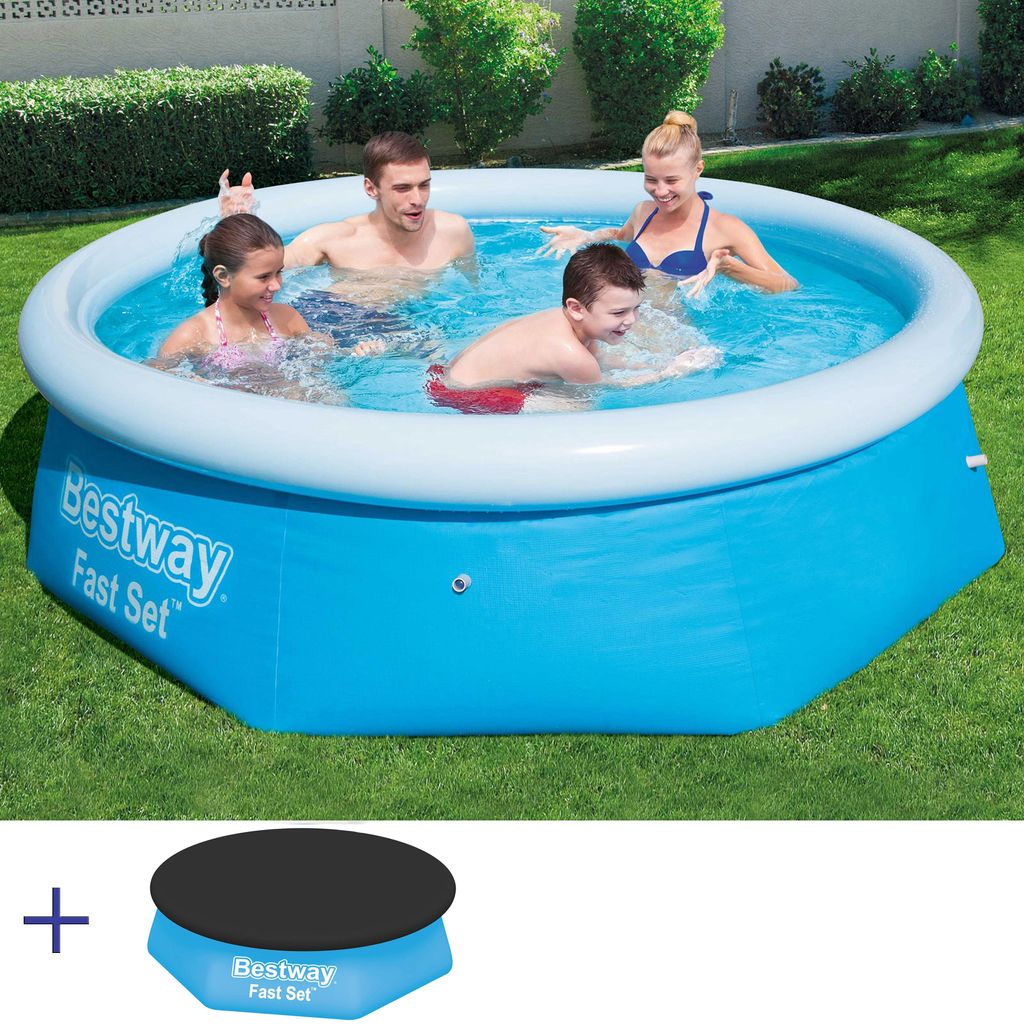 BESTWAY Fast Set Pool Swimmingpool Rund | Kaufland.de