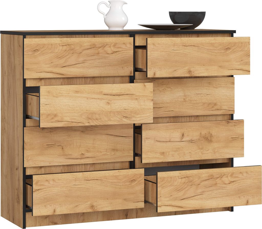 Kommode AKORD K120 Eiche Craft 120 cm 8 | Kaufland.de