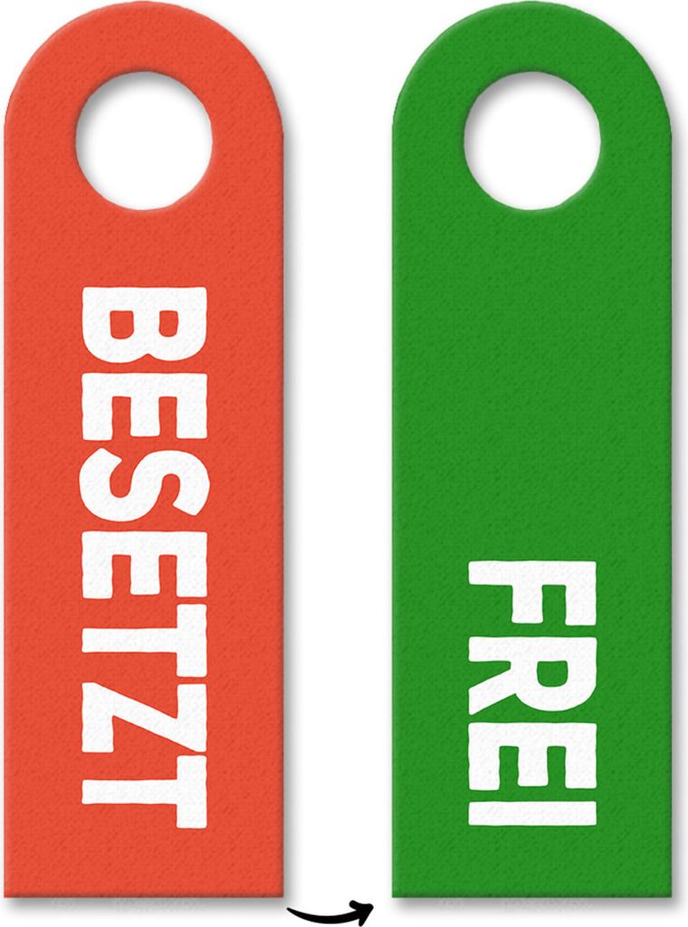 Besetzt oder Frei Türhänger in Rot-Grün Klo | Kaufland.de