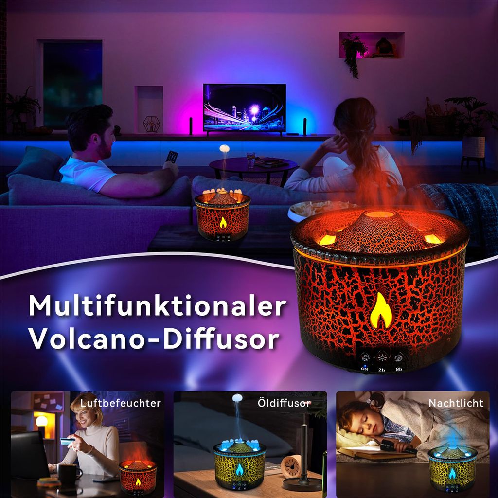 Vulkan Diffusor, 300 ml mit Flammen- und | Kaufland.de