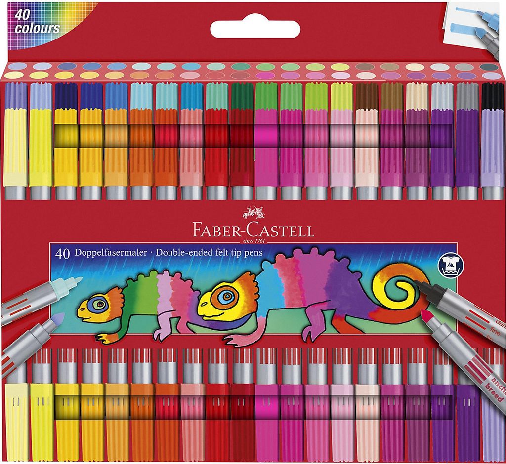 FABER-CASTELL Doppelfasermaler 40er Etui | Kaufland.de