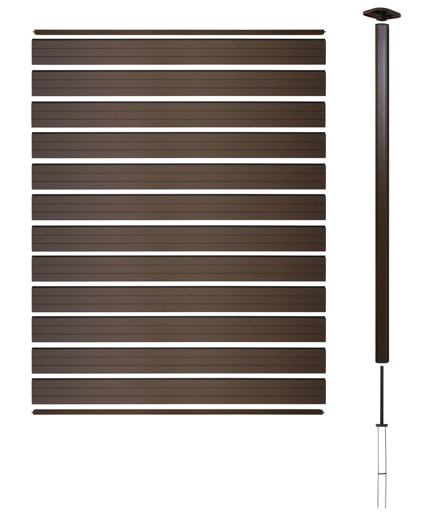 WPC zástena Sarthe, vetrolam, hliníkové | Kaufland.sk