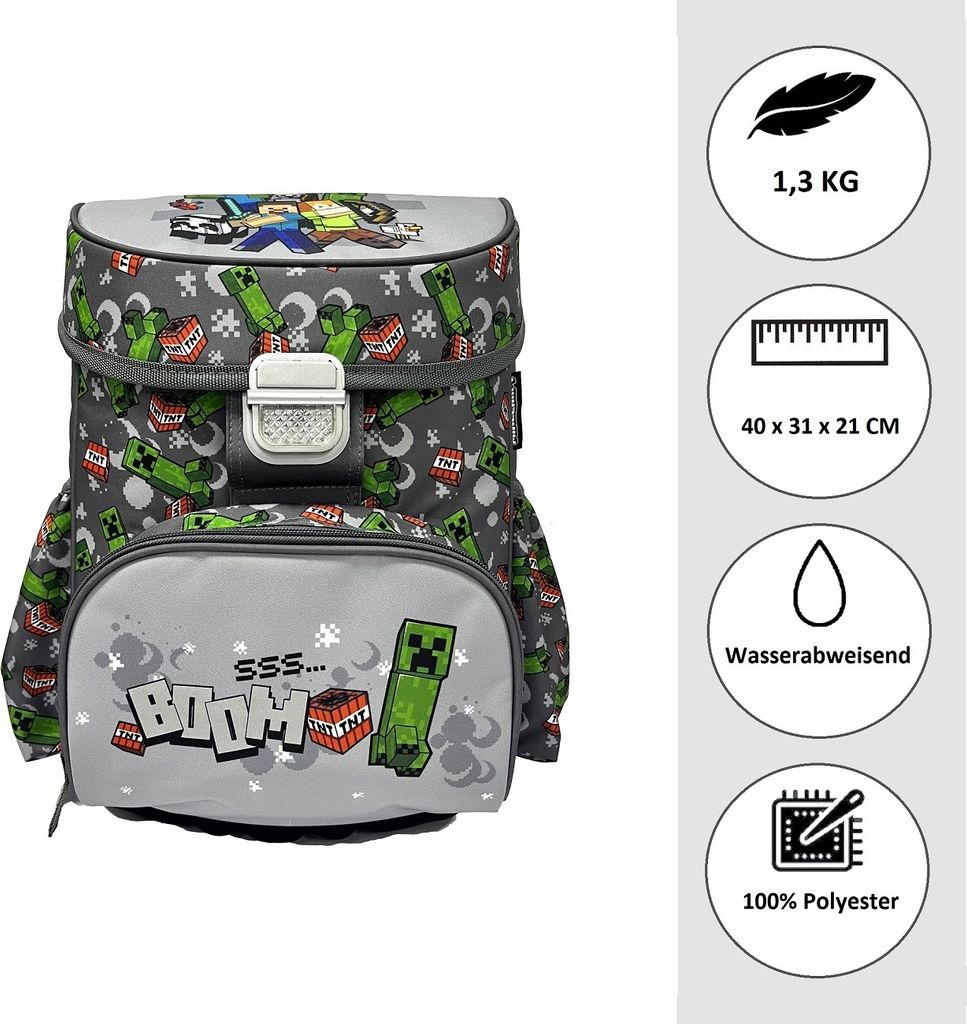 MINECRAFT Schulranzen für Jungen 1. Klasse | Kaufland.de