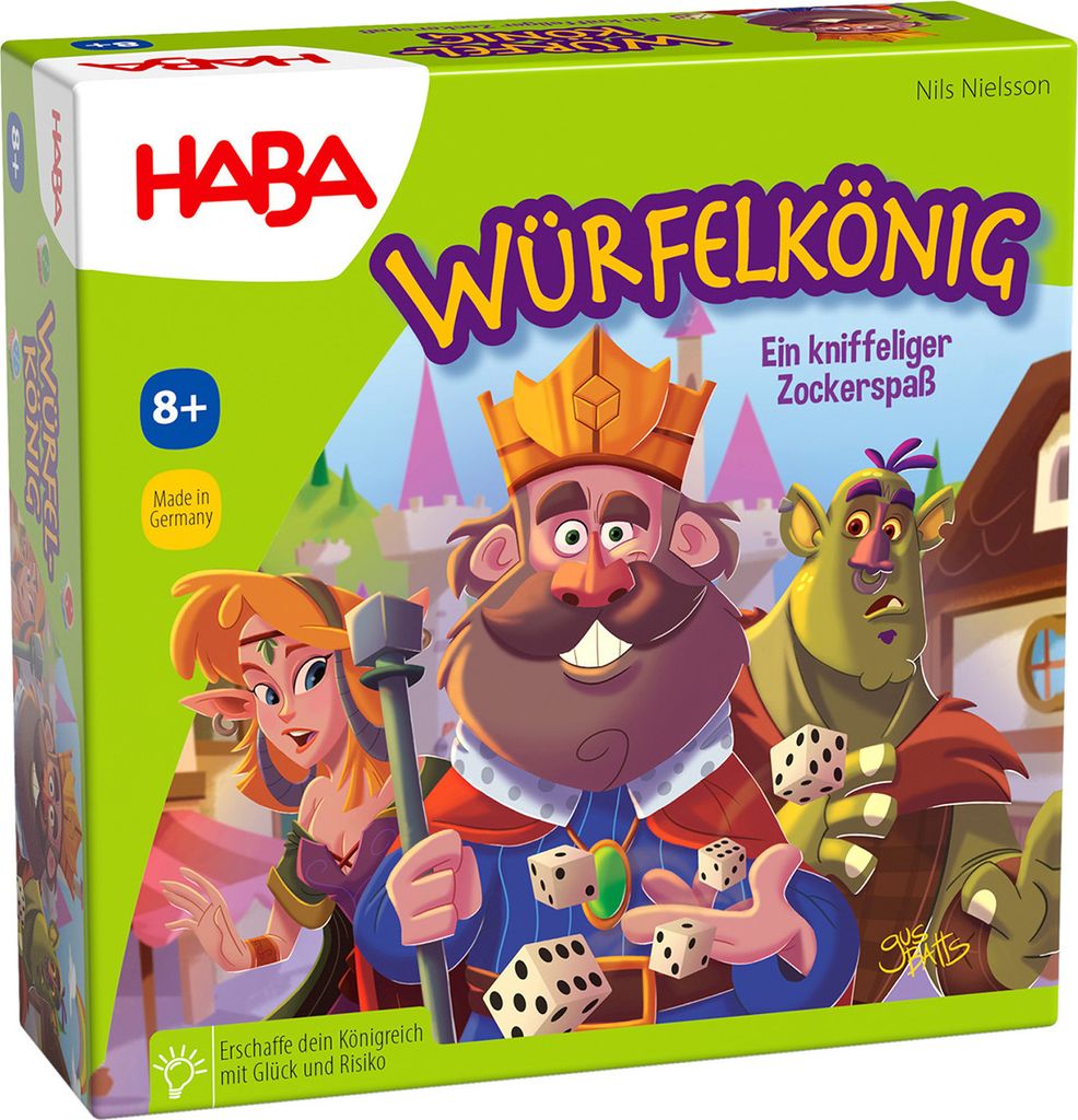 HABA Würfelkönig - Zložitá hra s kockami a kartami pre 2-5
