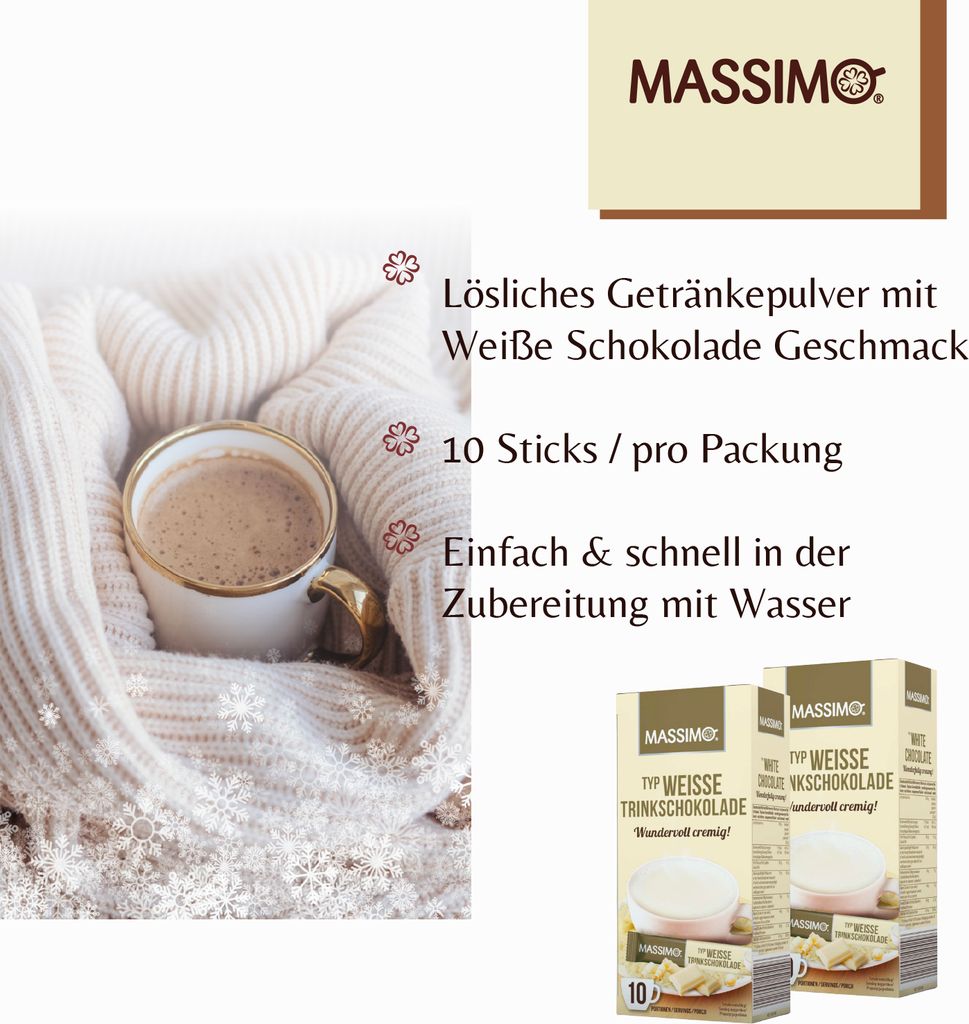 Massimo Weiße Trinkschokolade 16 Schachtel x | Kaufland.de