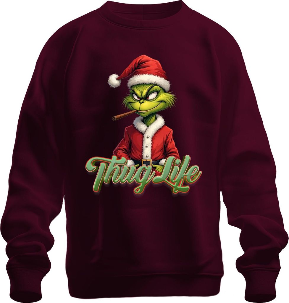 Thug Life Grinch Joint Weed Cannabis Kiffen - Weihnachten