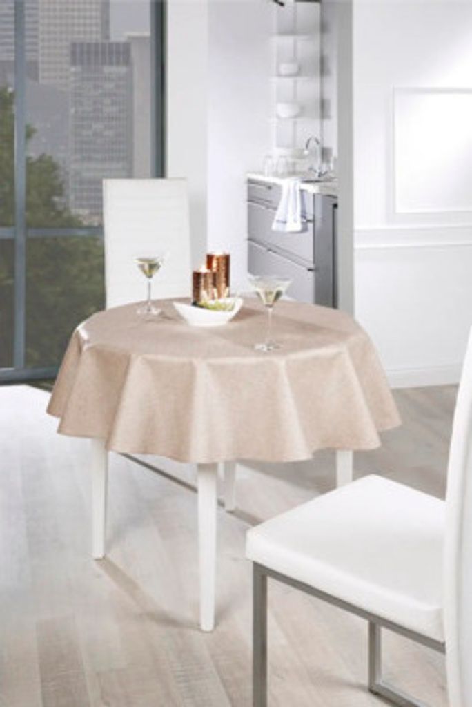 Ubrus na stůl Oslo pískový Ø 140 cm Ubrusy | Kaufland.cz