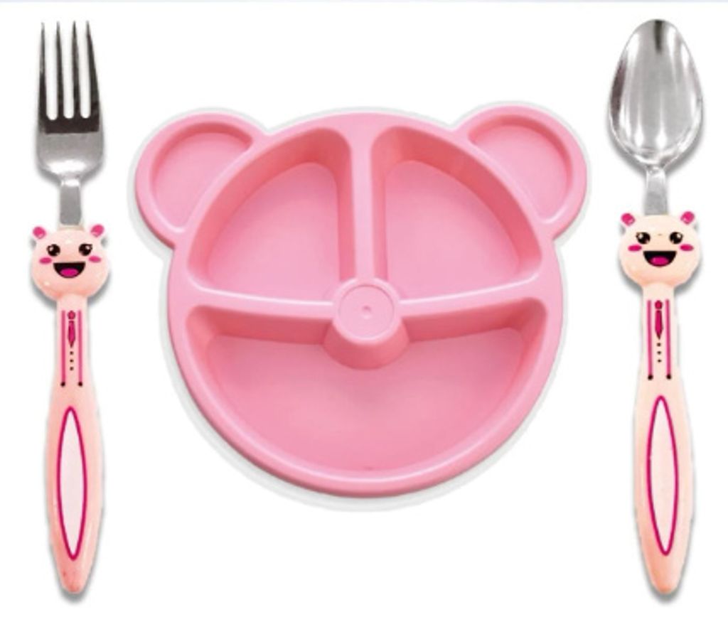 Kinderbesteck-Set, rosa Katze, Gabel, Löffel | Kaufland.de