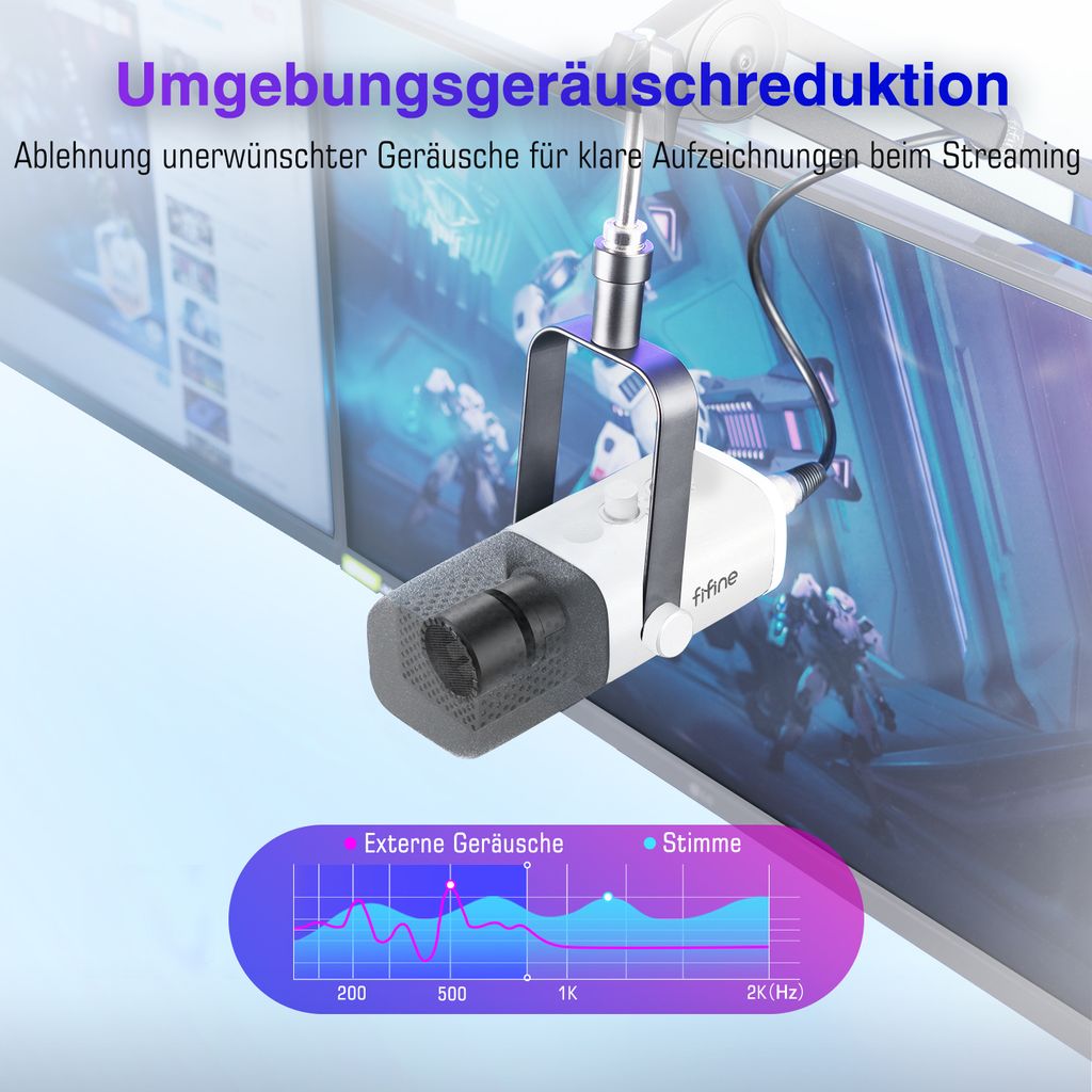 FINFINE XLR-Studiomikrofon USB Podcast | Kaufland.de