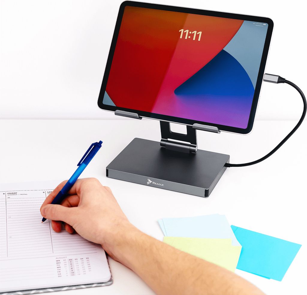 Reagle Tablet Ständer mit Docking Station Hub | Kaufland.de