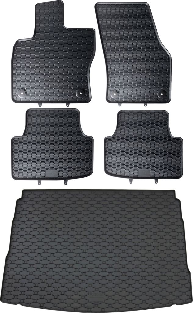 Gummi Fußmatten + Kofferraumwanne Set für VW | Kaufland.de