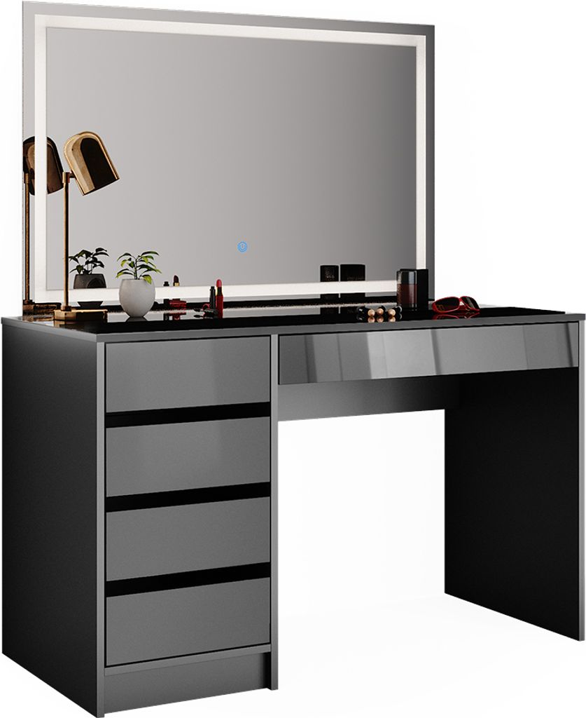 Toaletný stolík Vicco Sherry, 120 cm s LED zrkadlom,