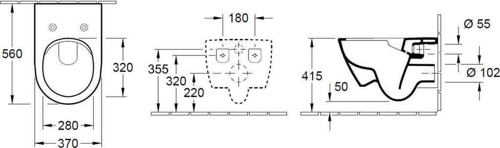 V&B Wand-WC SUBWAY 2.0 ti. 370x560mm | Kaufland.de