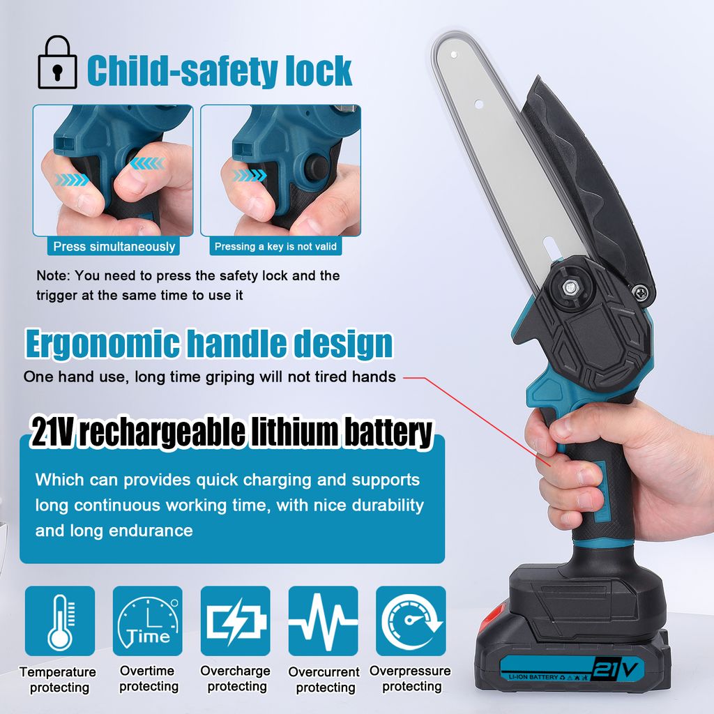 Řetězová pila, 6" 21V elektrická řetězová | Kaufland.cz