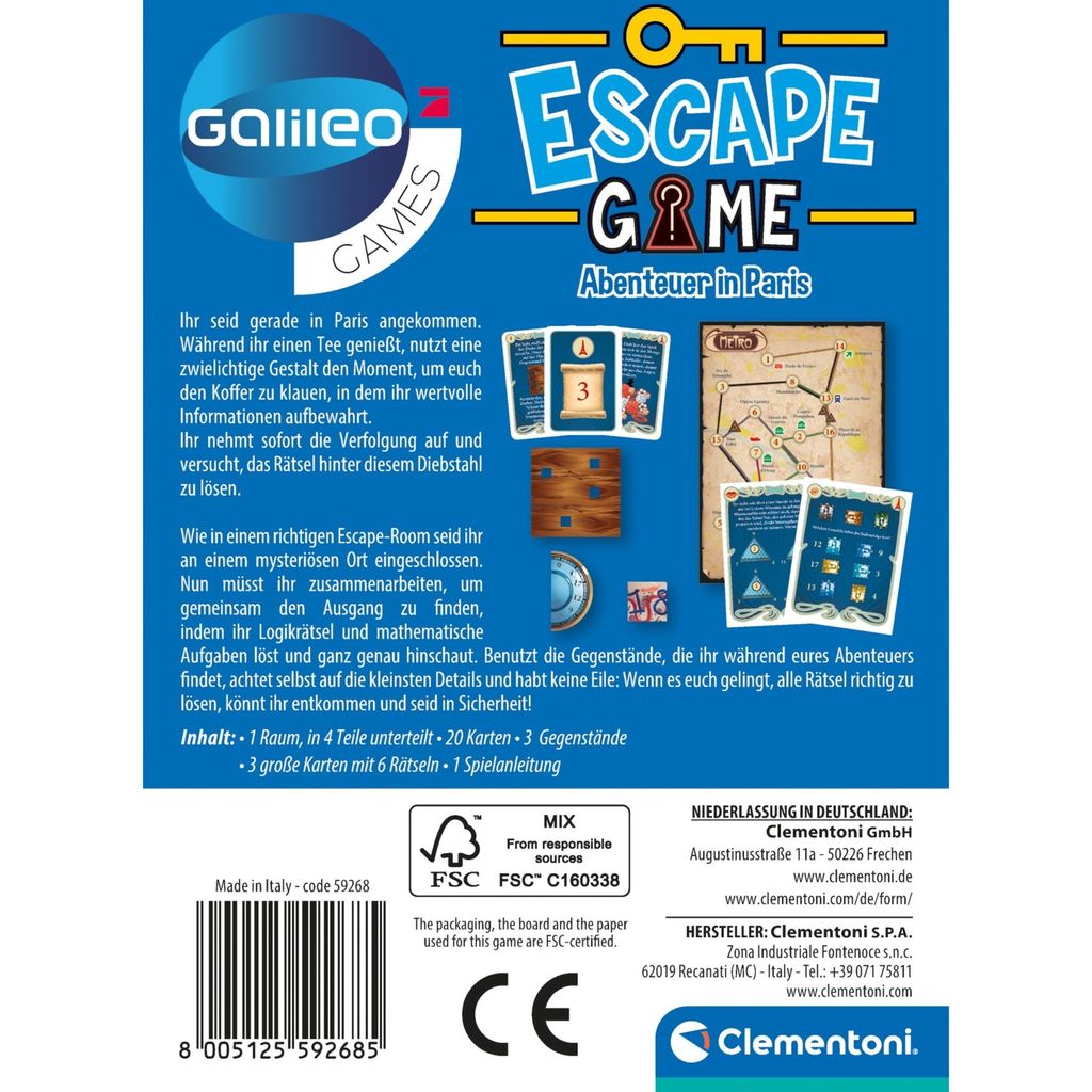 Galileo Escape Game Abenteuer in Paris | Kaufland.de