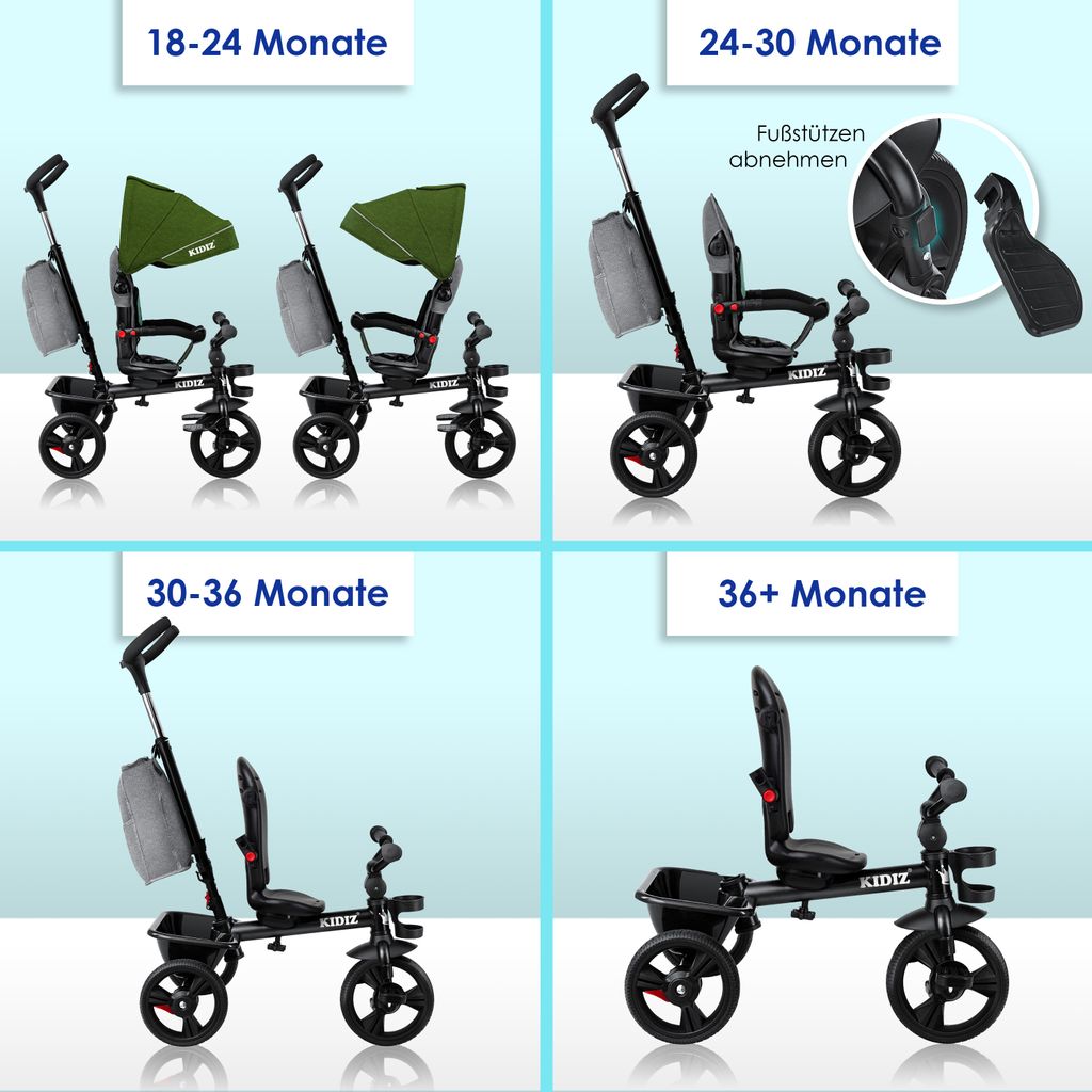 KIDIZ® Dreirad 5in1 Kinderdreirad mit | Kaufland.de
