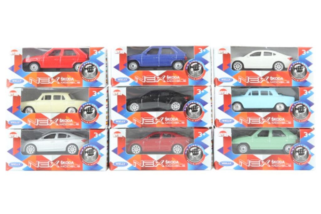 Auto Welly Škoda 1:60 kov/plast 7cm mix druhů | Kaufland.cz