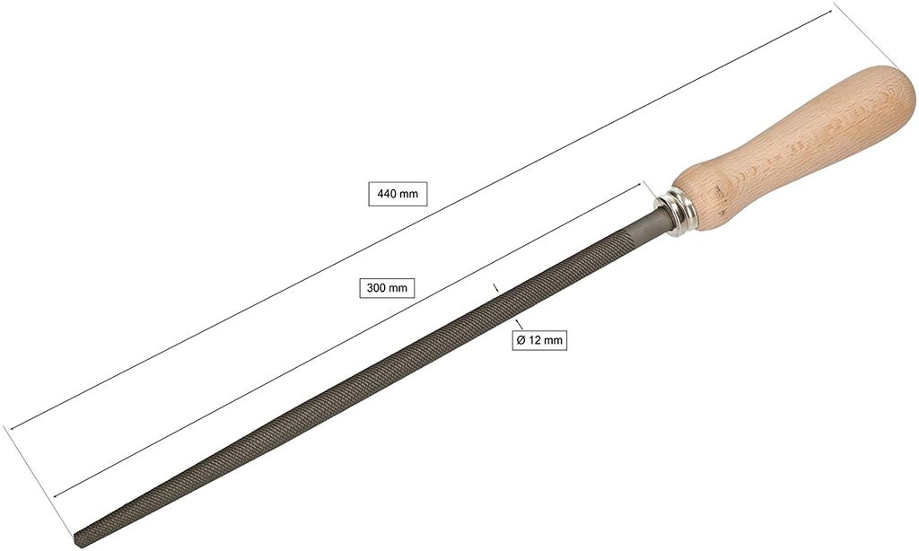 KOTARBAU® Werkstattfeile Rund Länge: 300 mm | Kaufland.de