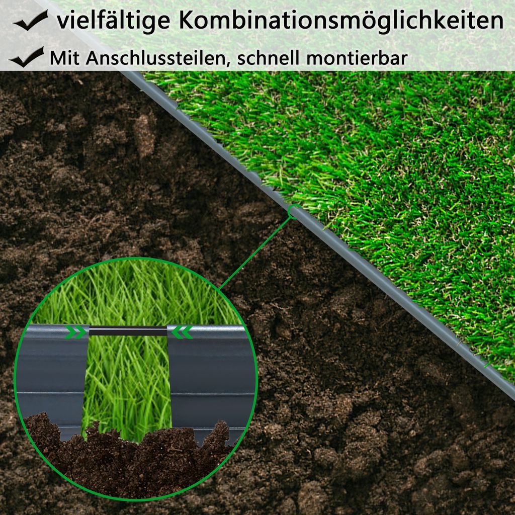 LZQ Plastové obruby trávnika 15 m Plastové | Kaufland.sk