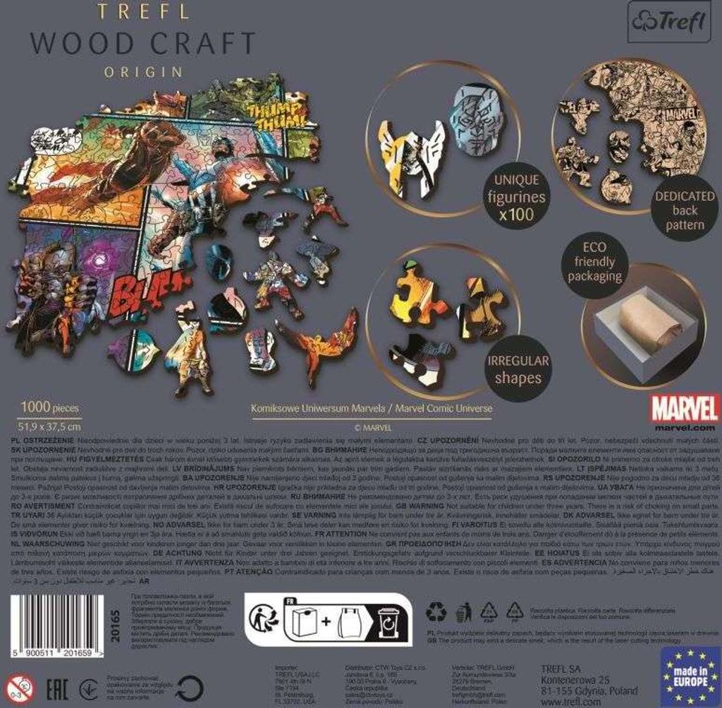 TREFL Wood Craft Origin puzzle Marvel | Kaufland.cz