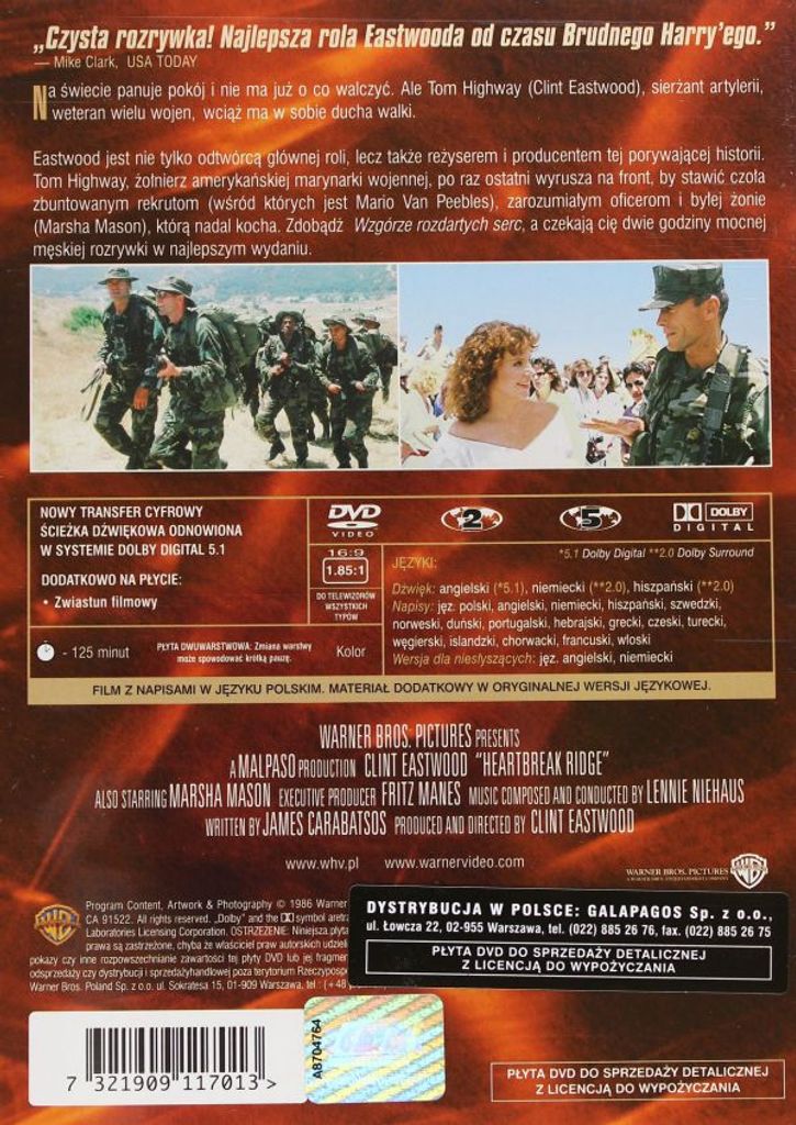 Heartbreak Ridge [DVD] Film | Kaufland.de