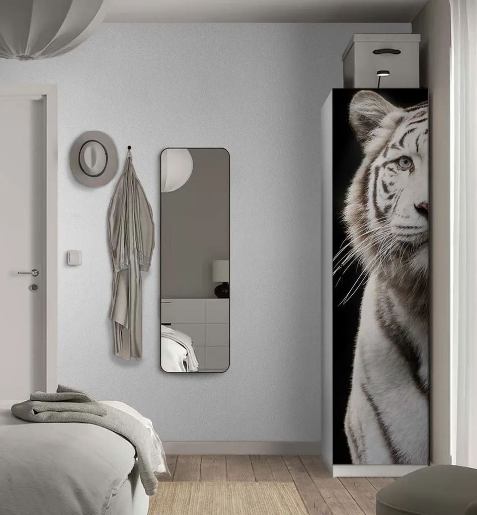 Schrankaufkleber Pax Weisser Tiger, | Kaufland.de